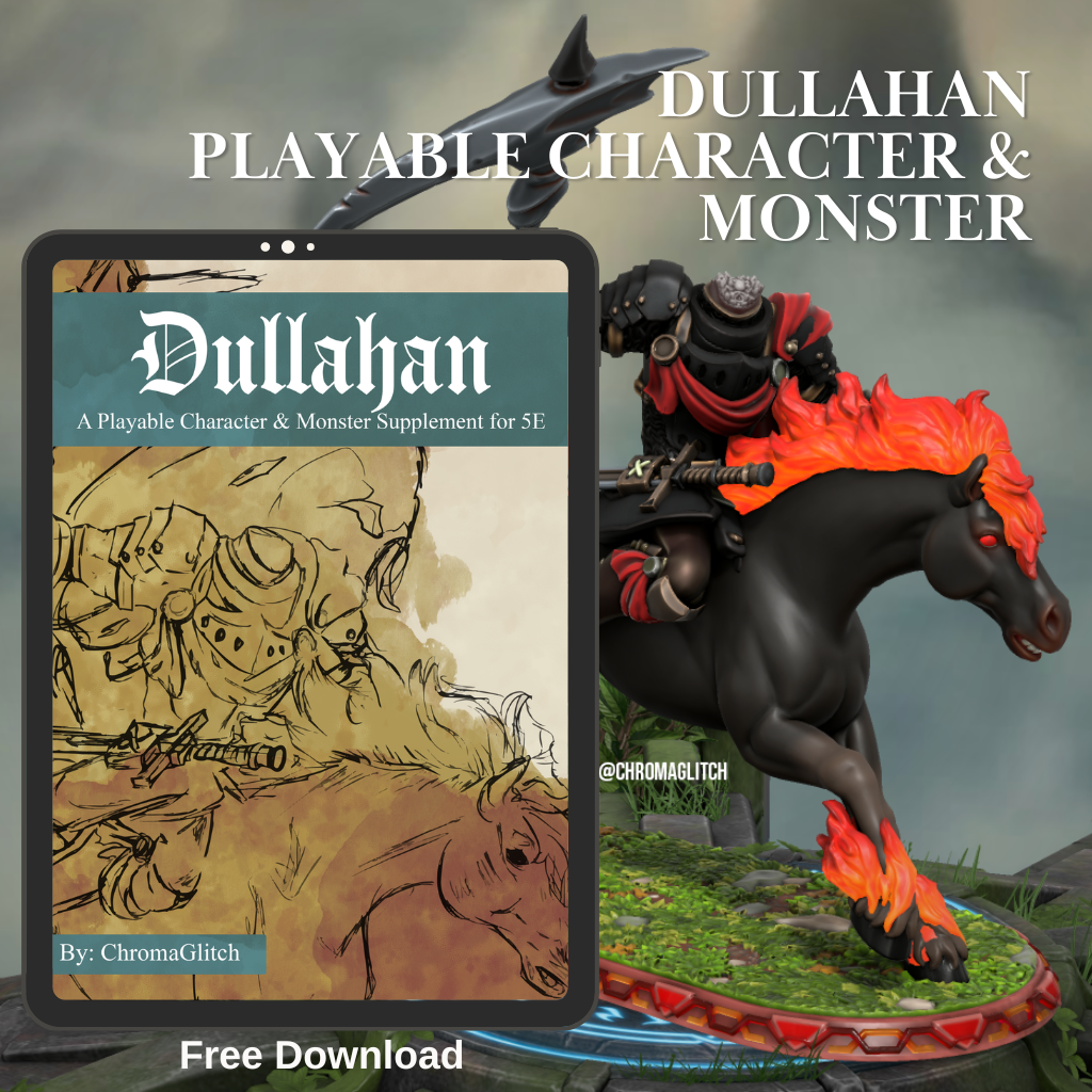 Dullahan: A Playable Character & Monster Supplement for 5E by ChromaGlitch