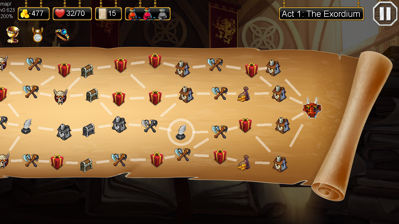 GUI overhaul, custom card scale - Royal Booty Quest by Badim