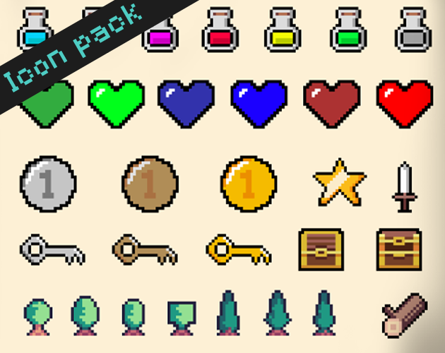 Pixel Icon Pack by Hayyans