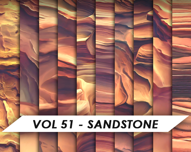 Stylized Textures – Vol 51 – Sandstone by oleekconder