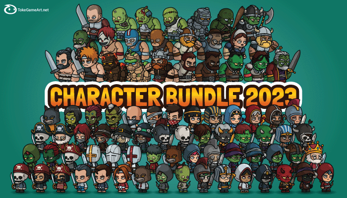 Character Bundle 2023 by tokegameart