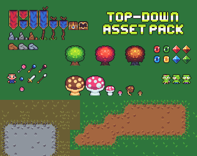 Top Down Asset Pack 1.0 by Ishtar Pixels