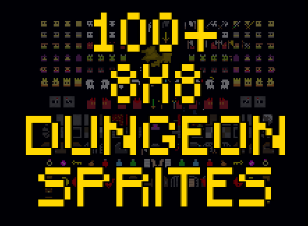 Micro Dungeon sprites 8x8 by Jarp.pix