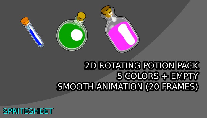 2d rotating potion pack by virtualgodgames