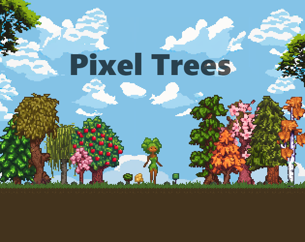 Pixel Trees Megapack by Blacis