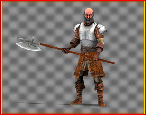 FREE 2D Sideview Halberd Warrior by Engvee