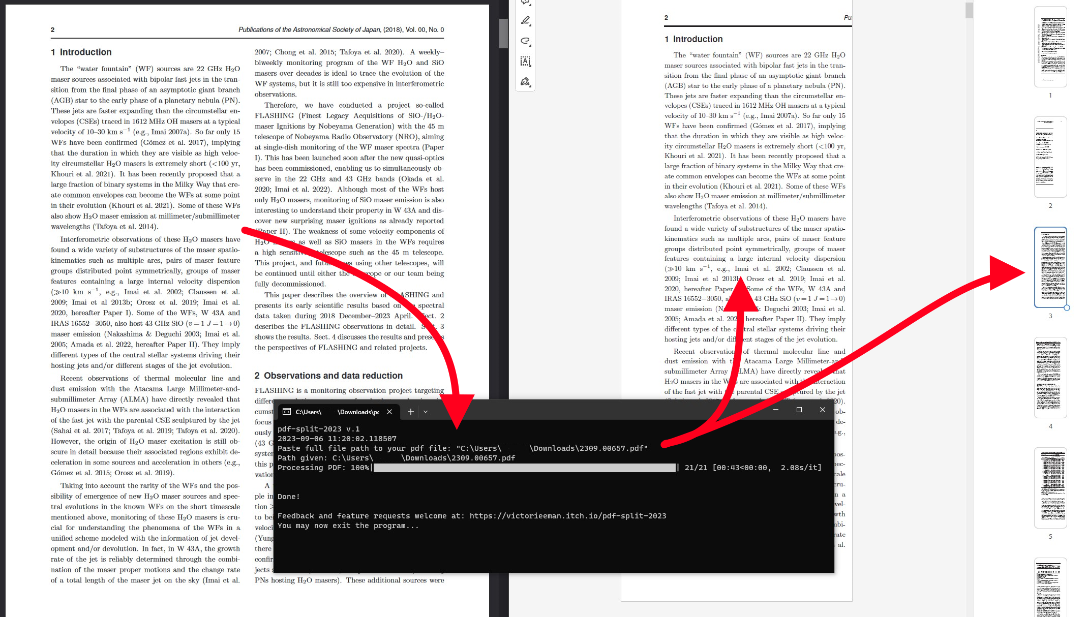 PDF column splitter by The Victoriee Man