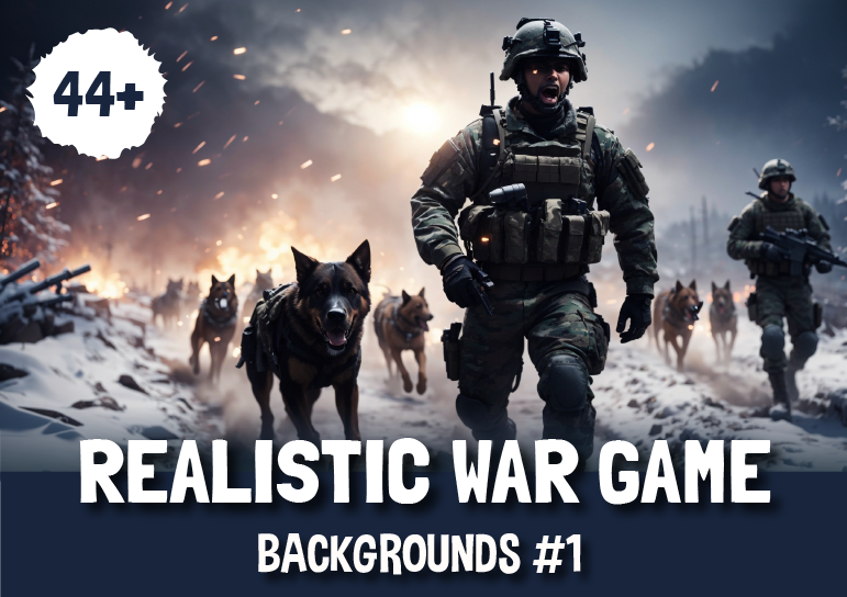 Realistic War Game Backgrounds #1 - Winter Theme by AhmetNail