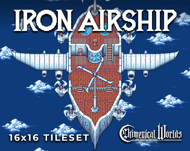 Iron Airship Tileset by AlexPixels