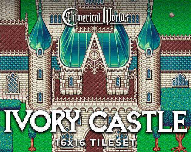 Ivory Castle Tileset by AlexPixels