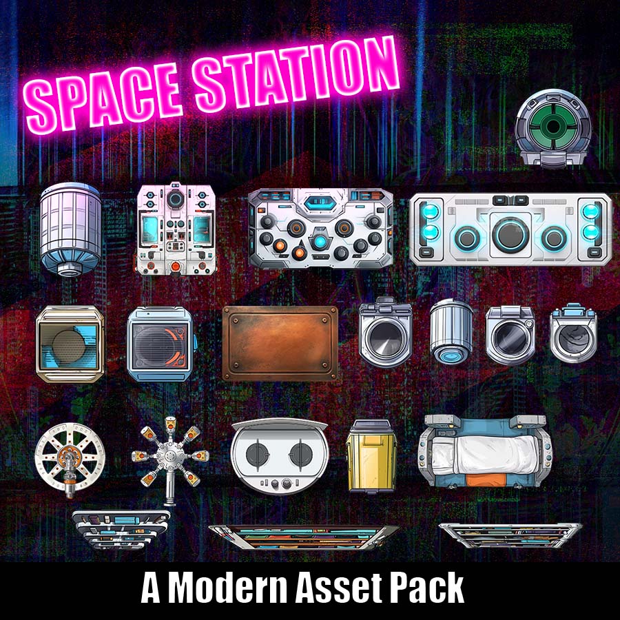 Science Fiction Map Asset Pack by rpgxnihilo