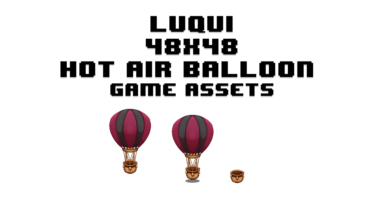 LuQui 48 x 48 Large Hot air balloon Assets by LuQui