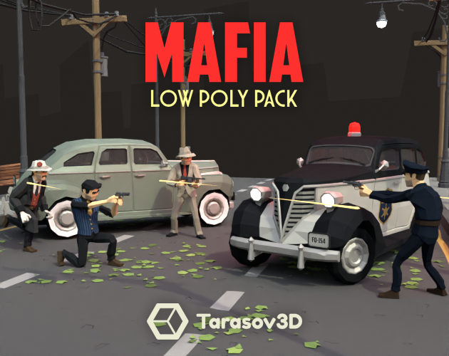 Mafia LowPoly Pack - Mafia LowPoly Pack by Tarasov3D studio