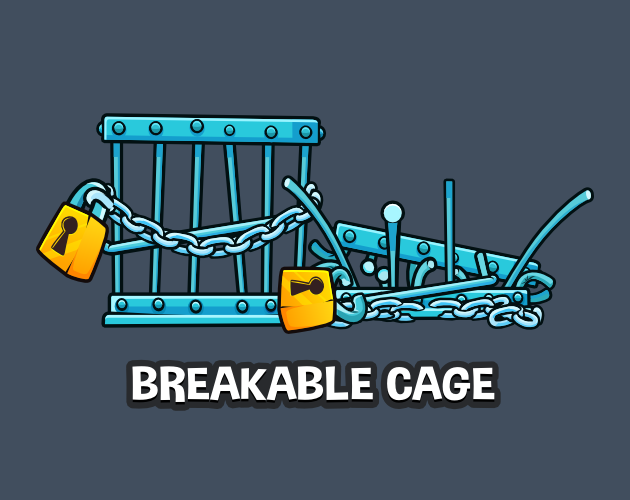 Animated breakable cage by Robert Brooks - gamedeveloperstudio.com