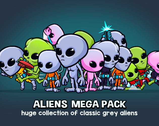 Alien mega pack by Robert Brooks - gamedeveloperstudio.com