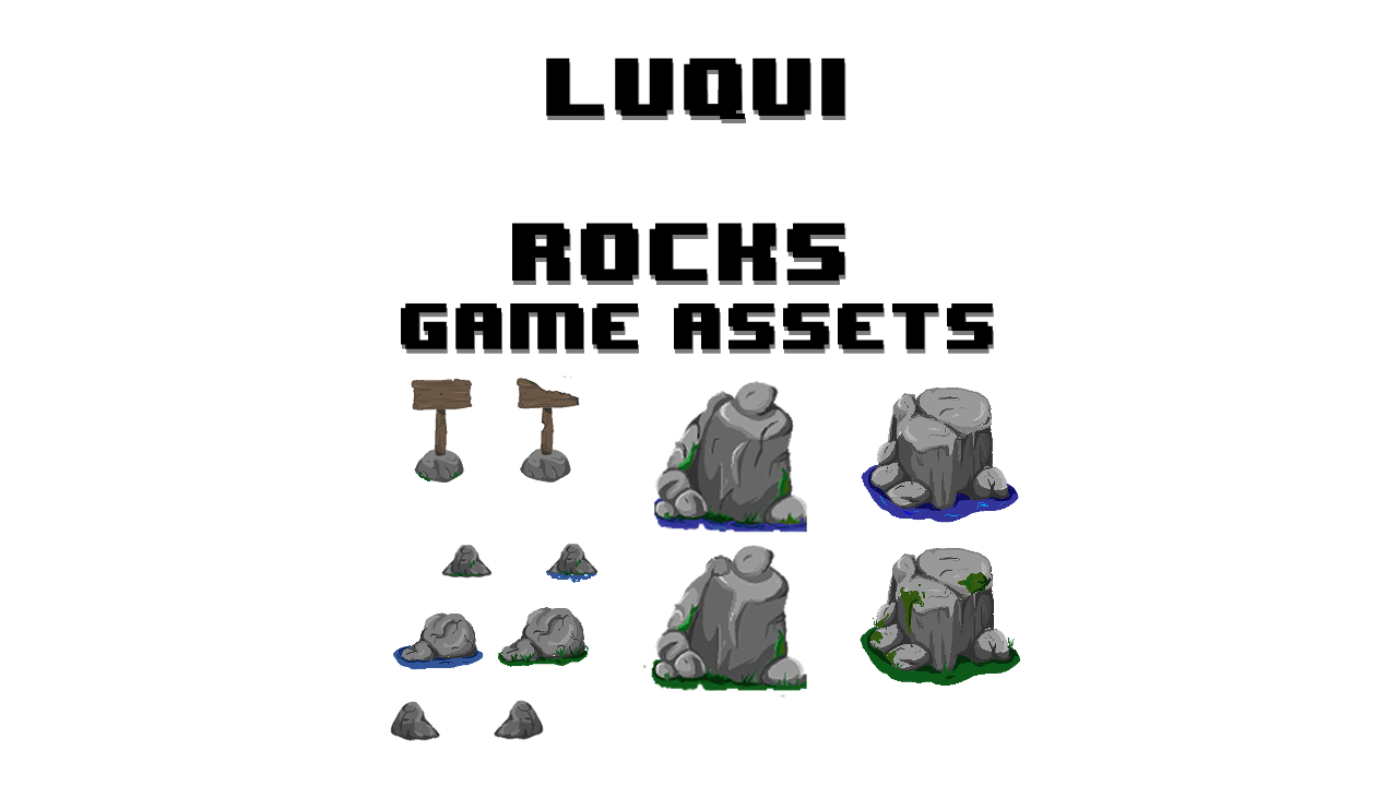 LuQui Sprite Rocks Game assets by LuQui