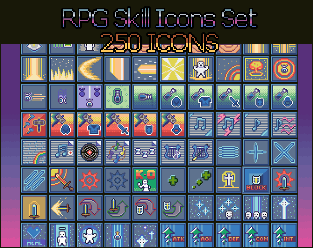 RPG Skill Icons Set by HammerStrike