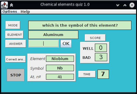 Chemical Elements Quiz by Marc Oliveras