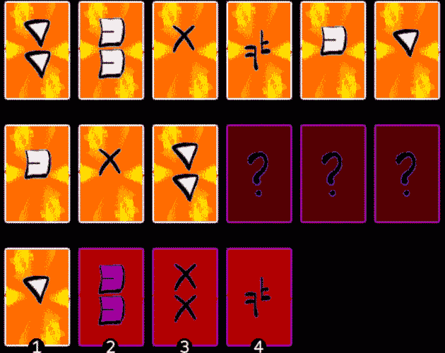 Rock-paper-scissors card puzzle minigame by thesunlike