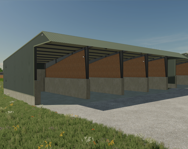 FS22 LAC BTO Commodity Sheds Pack by LegacyAG