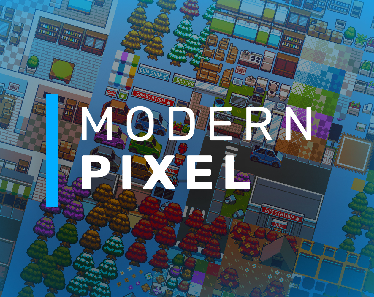Modern Pixel - RPG Tileset Pack [16x16] by annwu