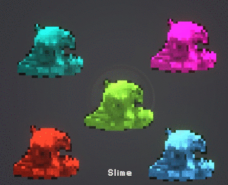 Pixel Fantasy-Slime Character by Kalponic Studio