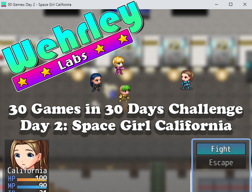 30 Games: Day 2 - Space Girl California by Wehrley