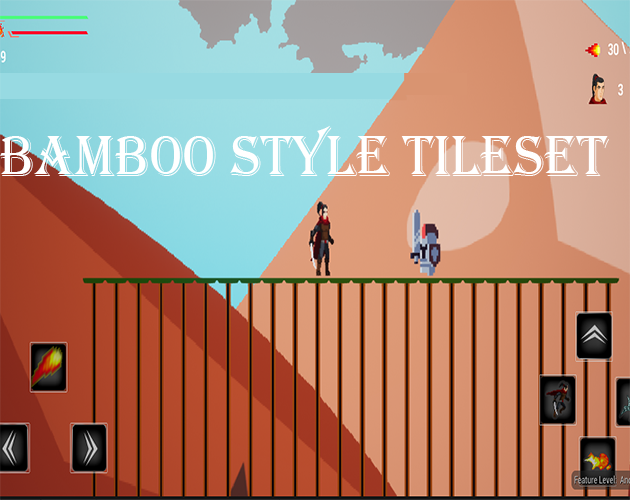 Bamboo Style Tileset for 2d Platformer by Dr. Muhammad Adeel
