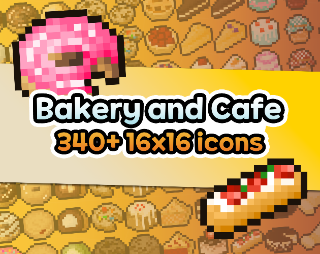 Bakery and Cafe [340+ 16x16 food icons] by redipx