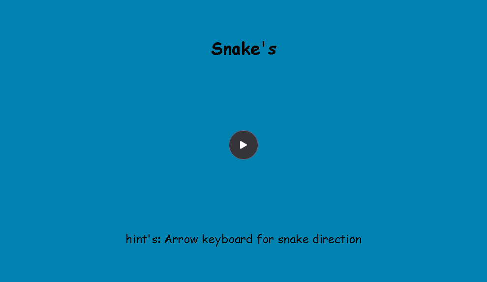 Snake js by web_diciple