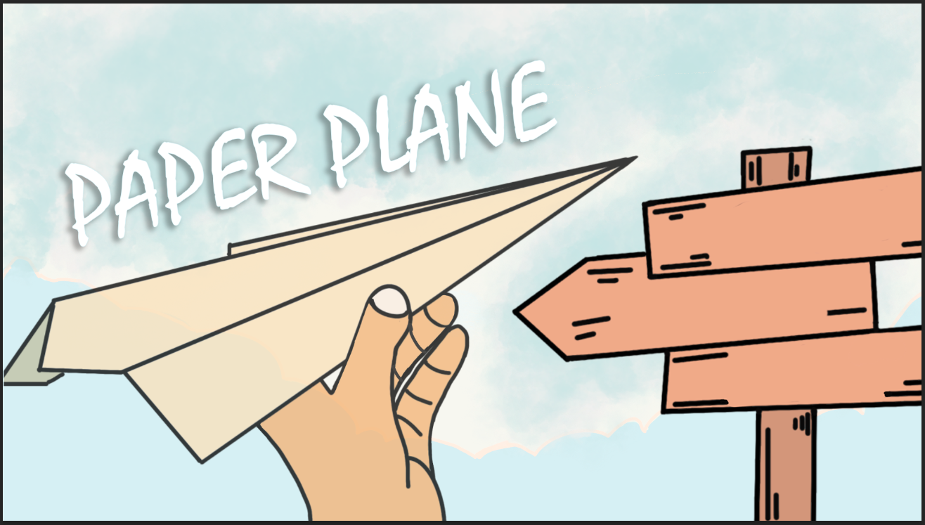Fly a paper plane by Leon Zhou