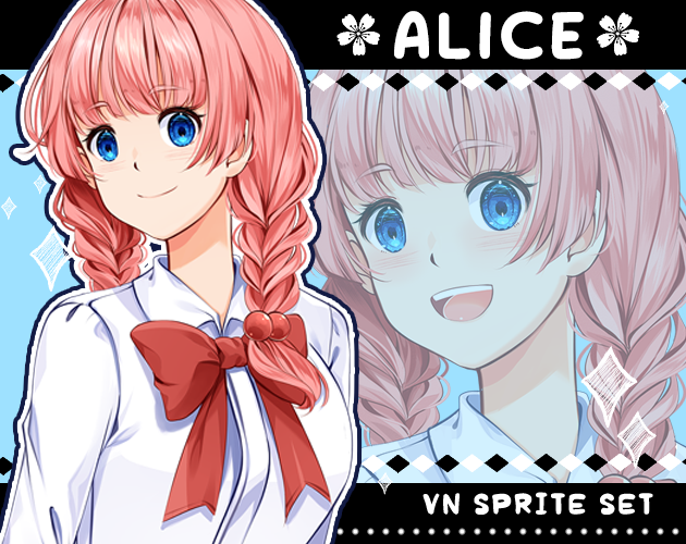 Alice - Visual Novel Sprite Set by Au Crowne