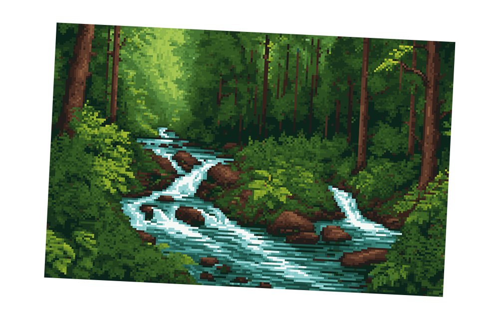 6 beautiful Forests Backgrounds Assets - Pixelart / Pixel Art sprite ...