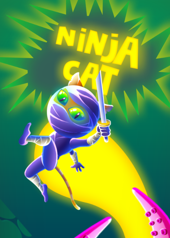 Ninja Cat by Niji_s
