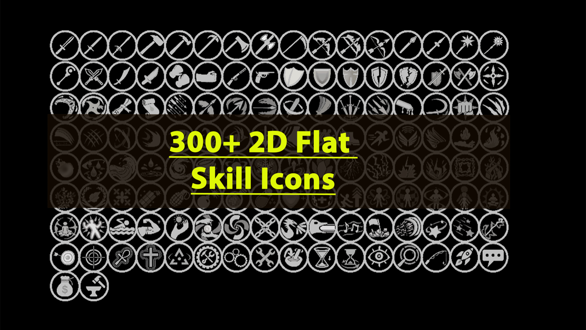 Simple 2D Flat Skill Icon by kcstudio.asia
