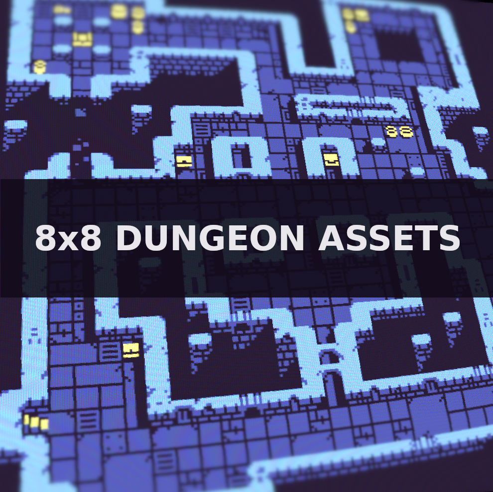 8x8 Dungeon Assets by Cluly