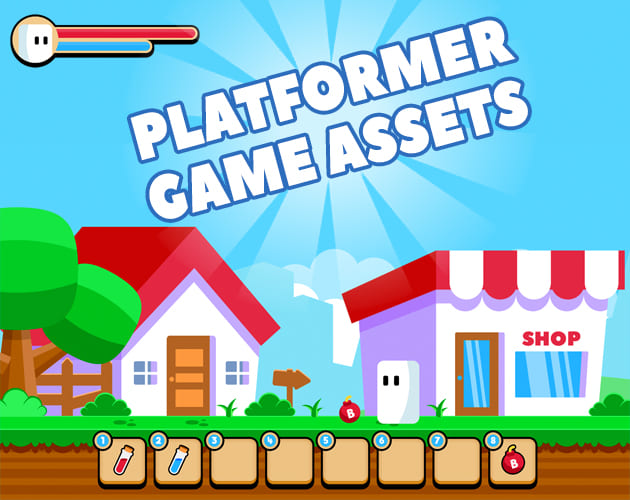 Platformer Game Assets by Renderman