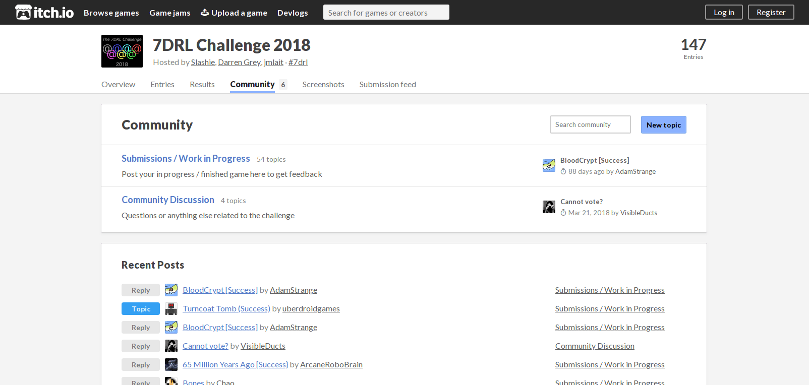 Community upgrades: New header, Search, Colors, Devlogs, Moderator tools & more - itch.io