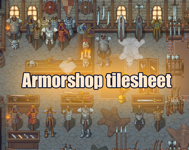 Armor/Weaponshop Tilesheet by WinLu