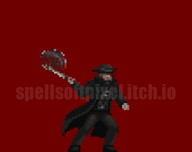 Old Hunter (2D Pixel Art Character - Gothic) by SpellSoft Pixel