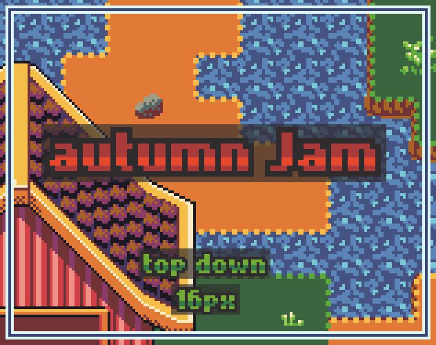Autumn Jam pixel art tileset by marceles 🌴