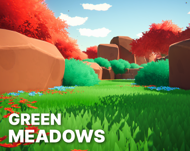 Green Meadows - Stylized Game Environment by Ilumisoft