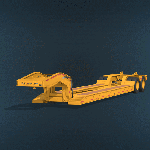 FS22 2-axle Lowboy by E55 Modding