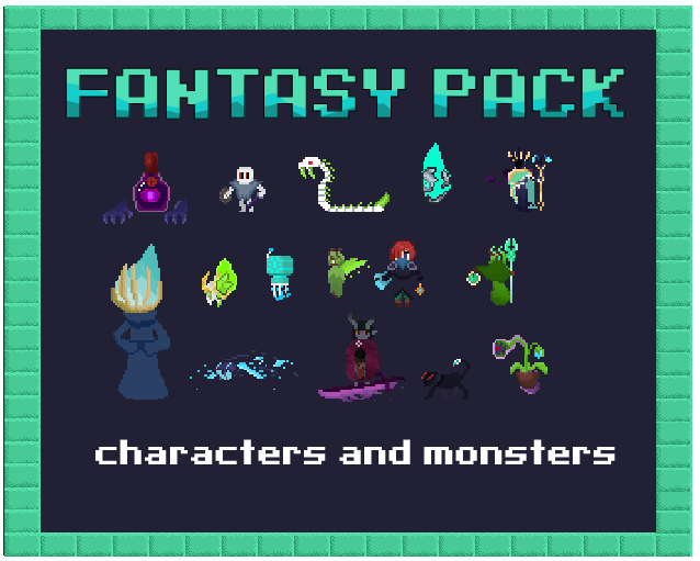 monster&characters fantasy pack by bubblevski