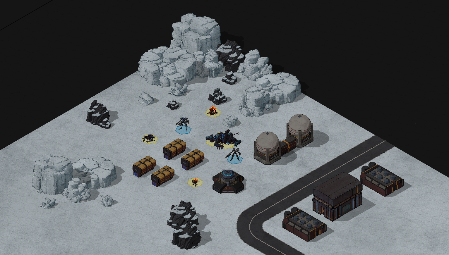Isometric Battlefield :: Gallian Ice Field by Starlight Furnace