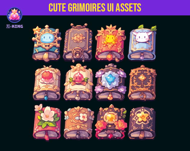 CUTE VECTOR GRIMOIRE UI by UI-KING