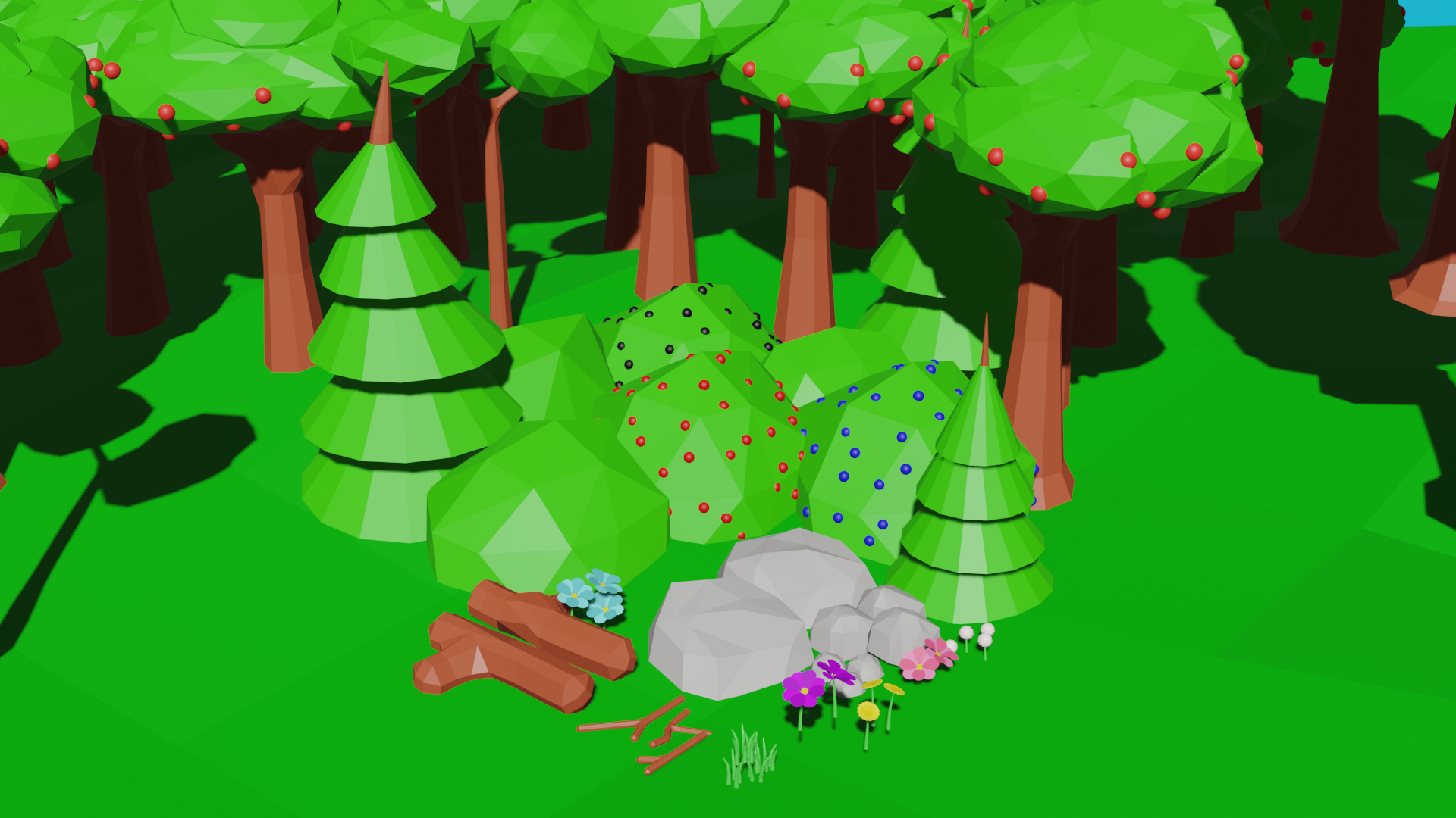 Low Poly Spring Nature Pack by Nowhere0
