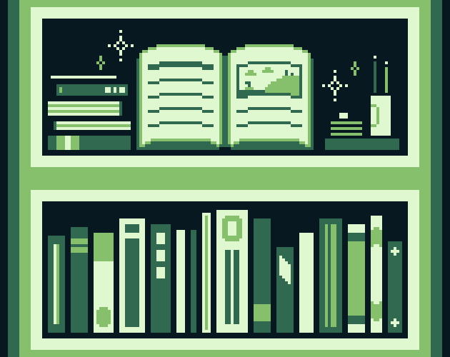 gb pixel art: reading adventure by npckc