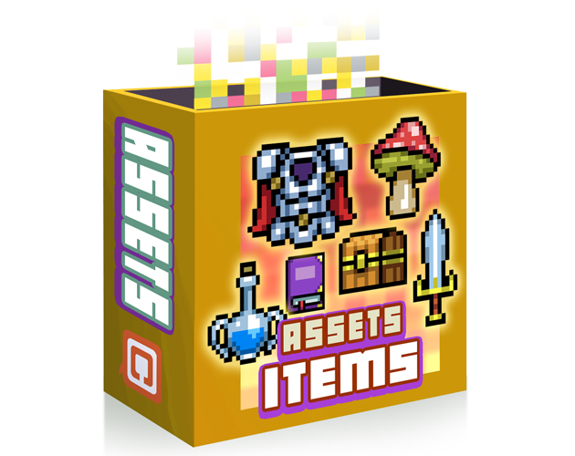 Pixel art Assets: Items by Oscar Celestini SHOP