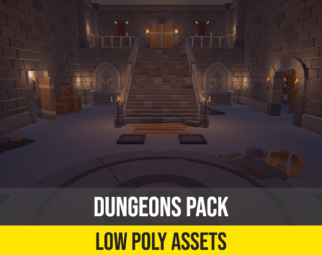 Low Poly Dungeons by JustCreate3D
